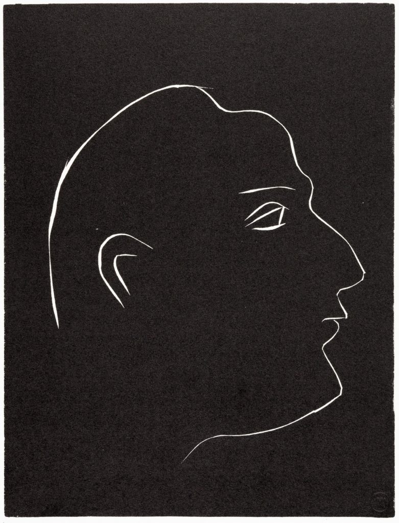 Henri Matisse Linocut: . . . Et il faudra mourir sans avoir tué le vent ...