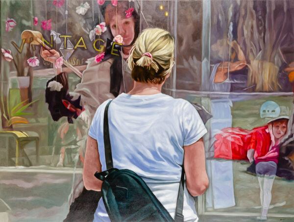 Sandra Manzi oil painting: Vintage - Christopher Clark Fine Art